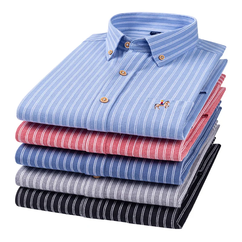 Elegant-Shirts-for-Men-Luxury-With-Embroidery-Fashion-Pockets-Casual ...