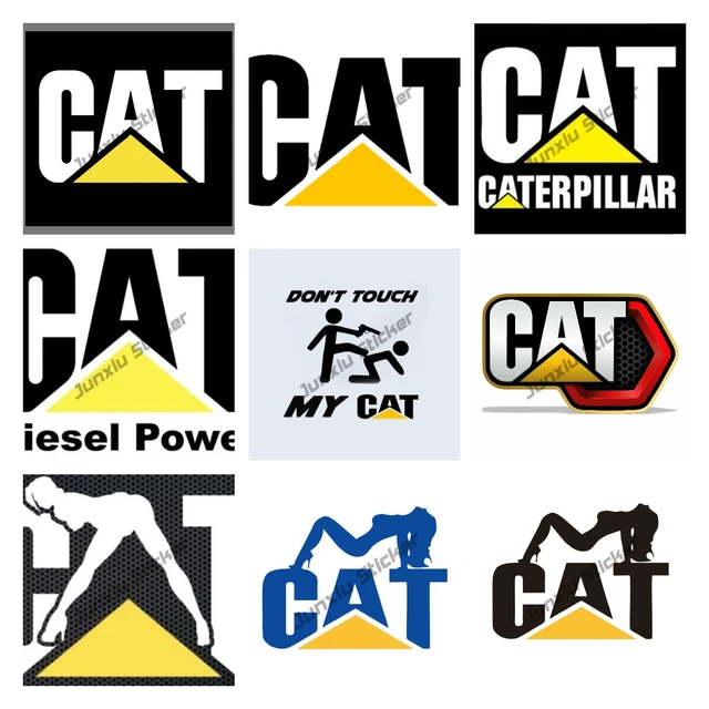 Caterpillar Logo Stickers