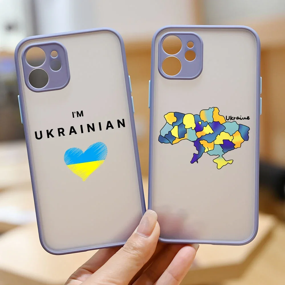 Ukraine-Flag-Map-Pattern-Clear-Phone-Case-for-IPhone-15-14-13-12-11-Pro ...