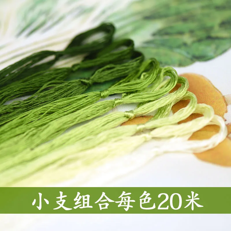 Silk-thread-intangible-materials-diy-manual-flower-embroidery ...