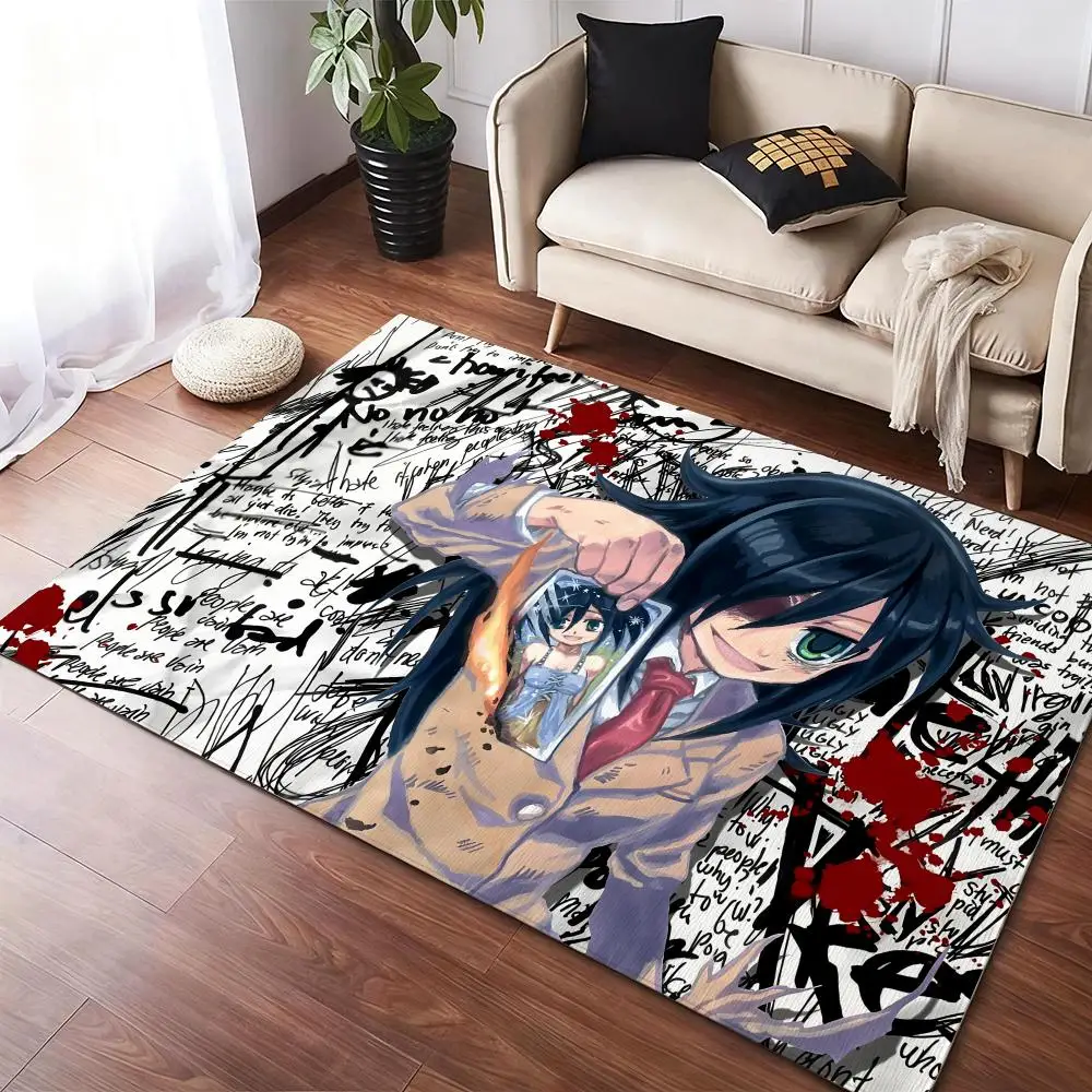 Anime W-Watamote Kuroki Tomoko Floor Mat Flannel Rugs Cozy Plush ...