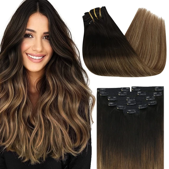 18 Inch Clip In Hair Extensions Before And After