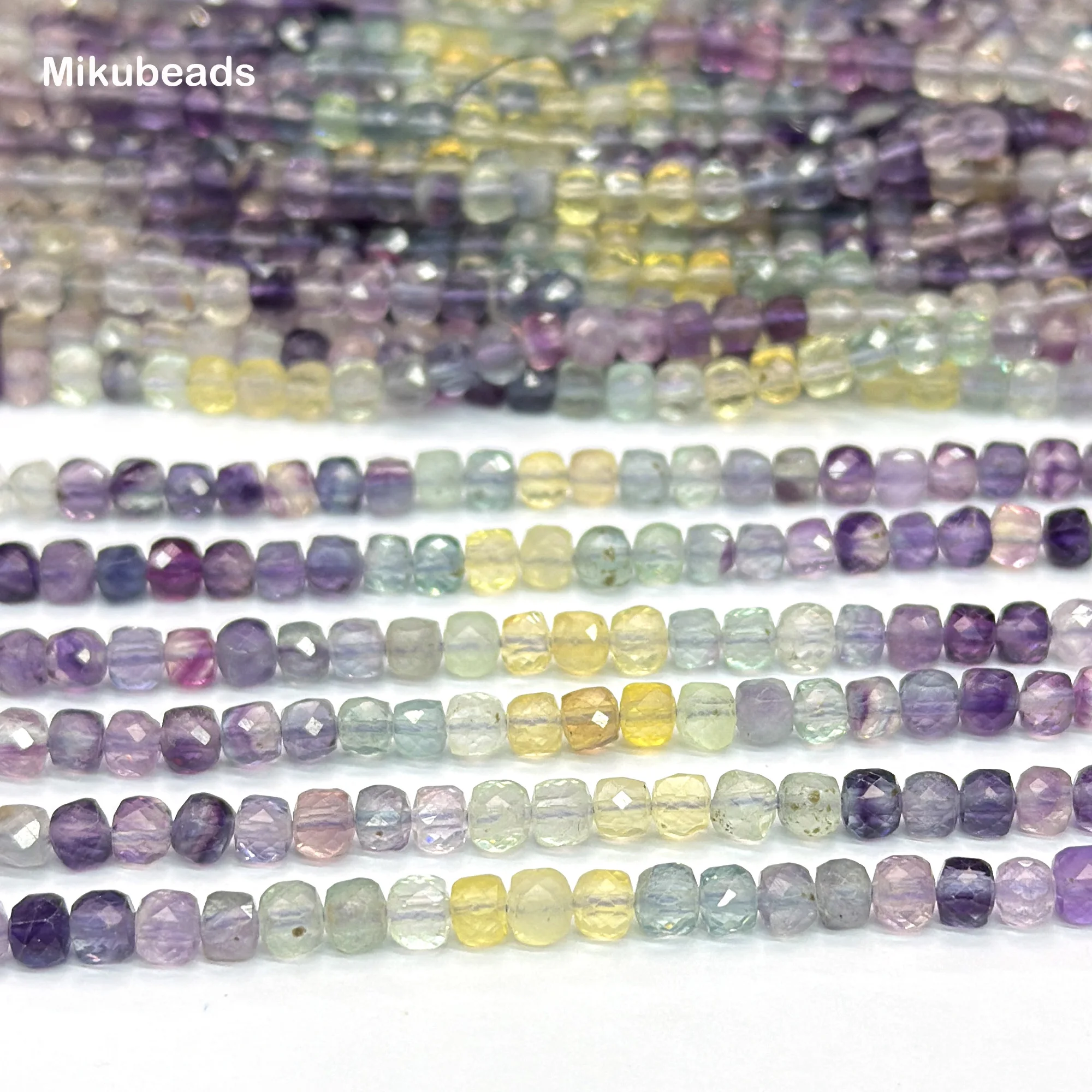 Wholesale-Natural-4-5mm-Fluorite-Faceted-Square-Loose-Beads-For-Jewelry ...