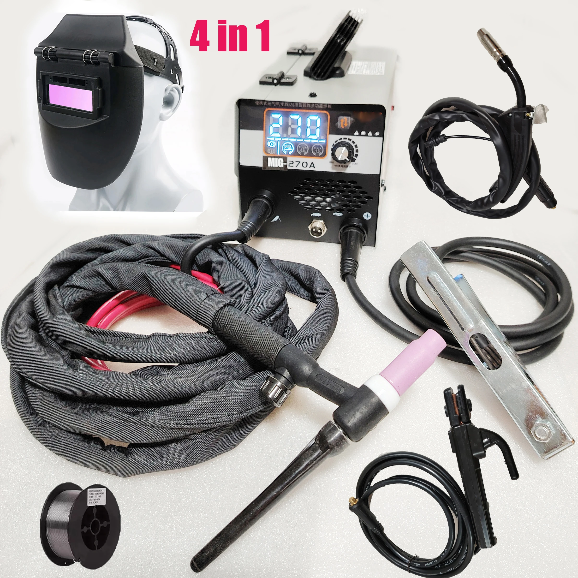 MIG-270-Gasless-MIG-Welders-MIG-MMA-Lift-TIG-4-in-1-Inverter-Semi ...