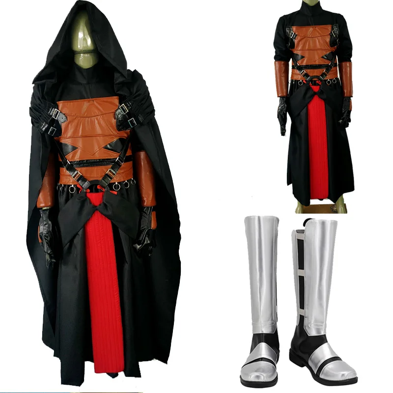 War Darth Cosplay Revan Costume Boots shoes Full Set Outift Halloween ...