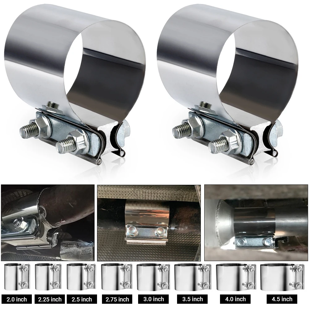 Universal-Exhaust-Pipe-Connection-Hoop-Strong-Steel-Pipe-Clamp ...