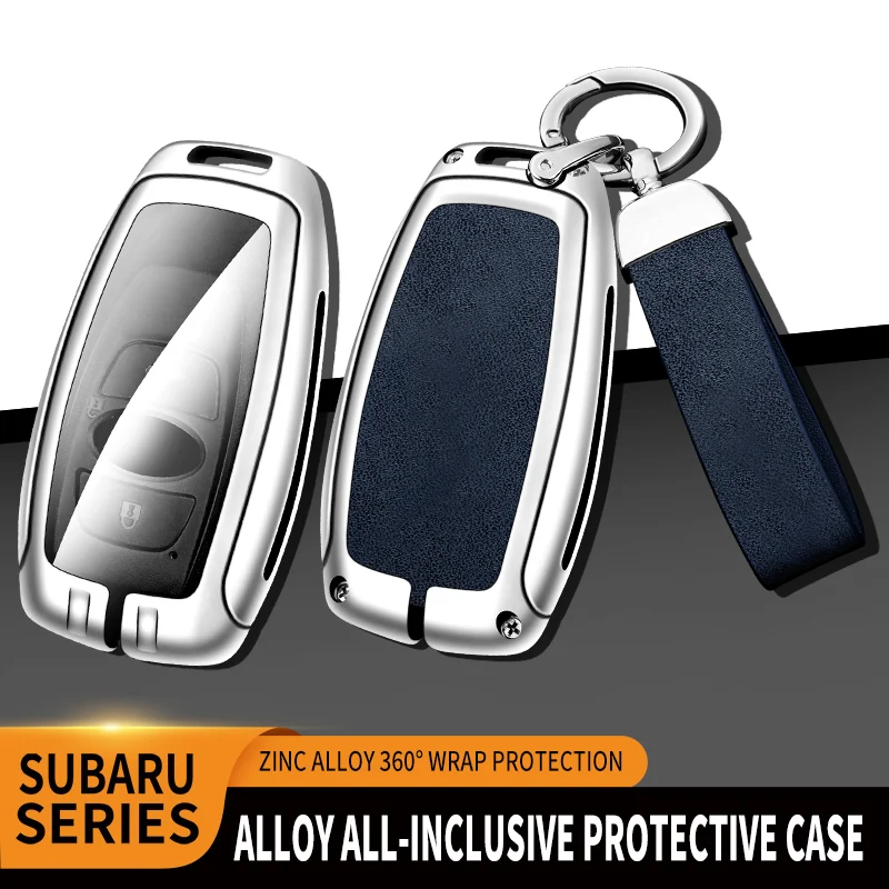 Brand-New-Zinc-Alloy-Leather-TPU-Key-Chain-Car-Key-Bag-For-Subaru ...