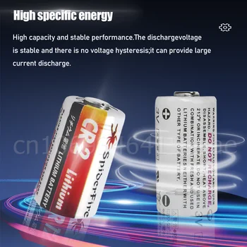 LED 손전등 카메라 프린터 레인지파인더 알람 드라이 1 차 배터리, CR2 CR15H270, DLCR2 ELCR2 CR15266, 3V 리튬 배터리, 1 개