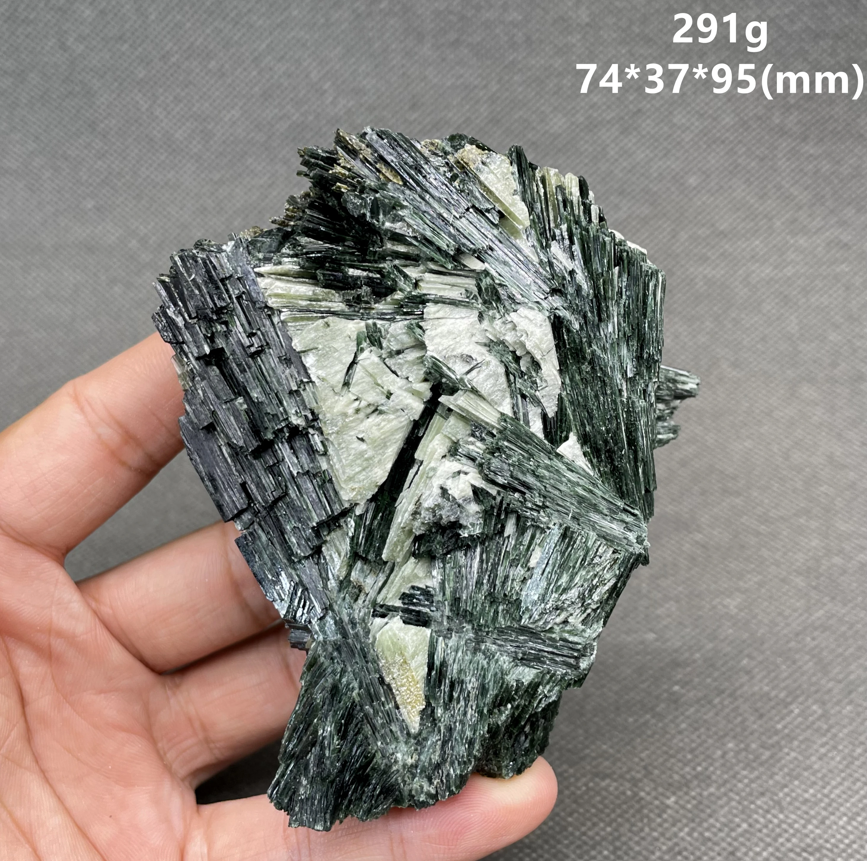 NEW-100-Natural-needle-shaped-radial-Brazil-green-tourmaline-mineral ...