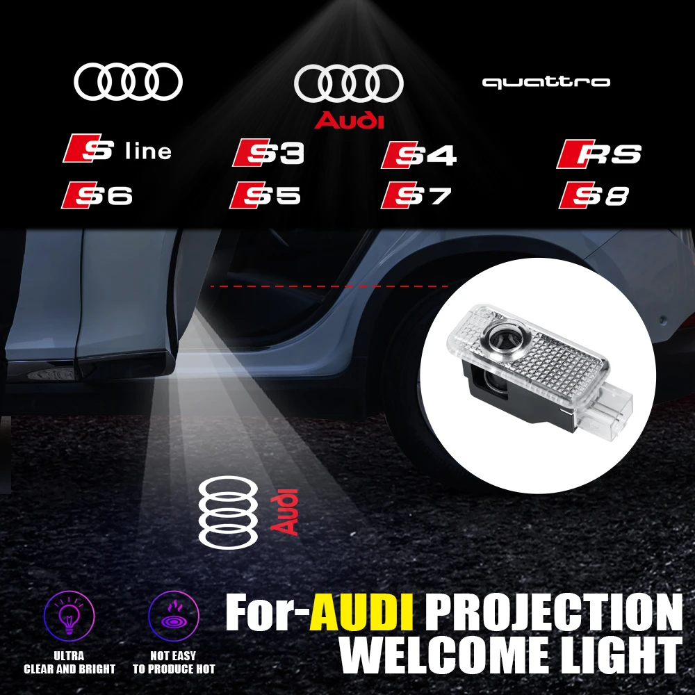 2PCS-HD-Car-Door-Welcome-Light-Led-Projector-Lamp-For-Audi-SLINE ...