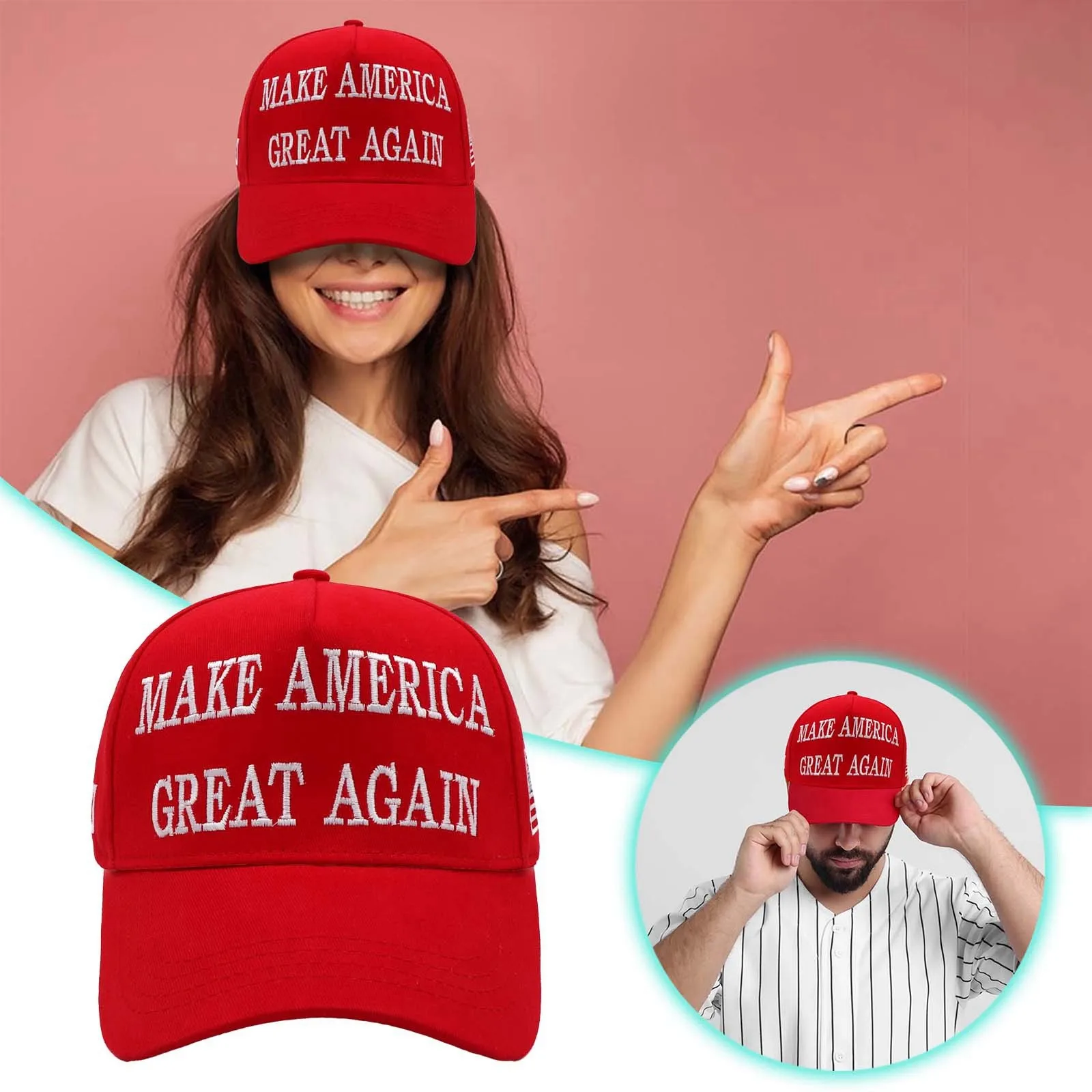 Make-America-Great-Again-sombrero-2024-gorra-de-b-isbol-de-Donald-Trump ...