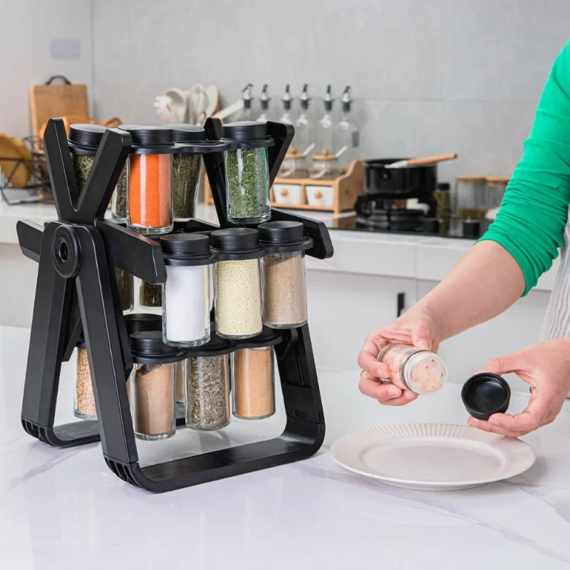 Rotating-Plastic-Spice-Rack-Set-with-Bottle-Ferris-Wheel-Seasoning ...