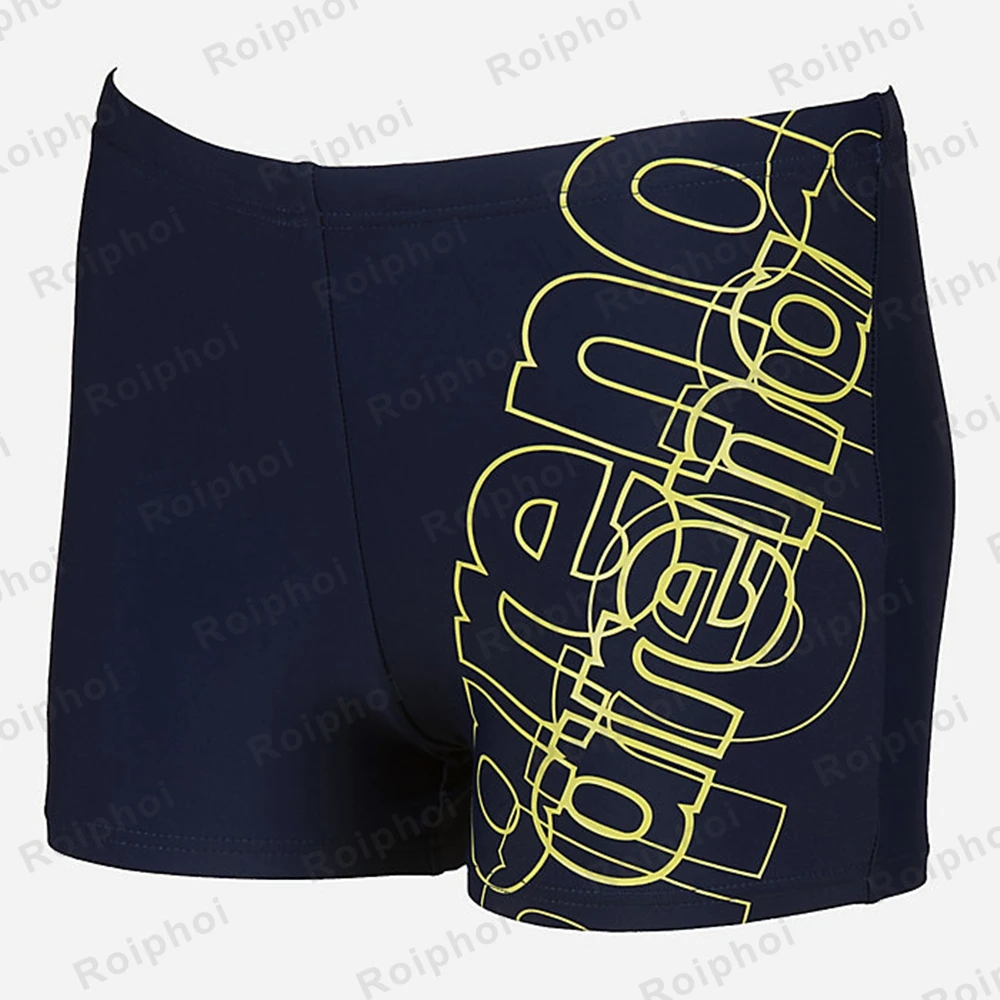 Mens-Square-Leg-Athletic-Swim-Jammers-Durable-Training-Splice-Team ...