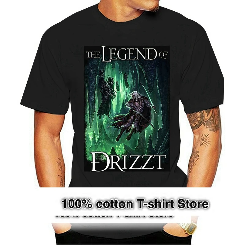 Drizzt-Do-urden-T-shirt-Fruit-Of-The-Loom-Salvatore-The-Legend-Of ...