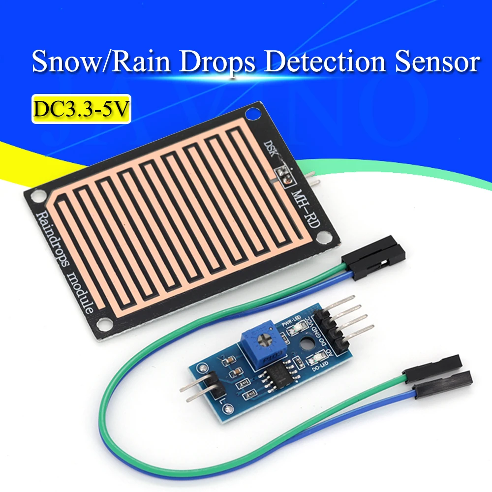 DC-3-3V-5V-Snow-Raindrops-Detection-Sensor-Module-Dual-Double-sided ...
