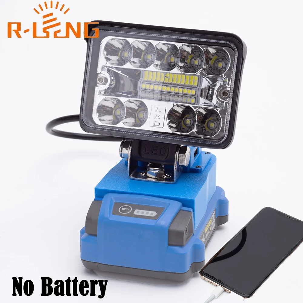 LED-Work-Light-for-Kobalt-24V-Lithium-Battery-w-USB-Flashlight-Portable ...