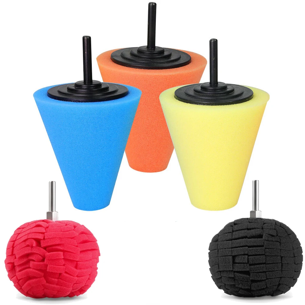 Car-Polishing-Pad-Buffing-Foam-Sponge-Pad-Cone-Polisher-Buffer-Pad ...