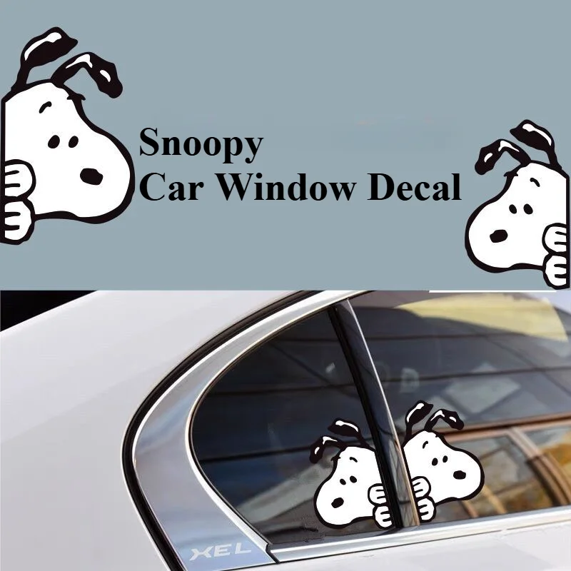 Snoopy-calcoman-a-de-vinilo-para-ventana-de-coche-pegatina-impermeable ...