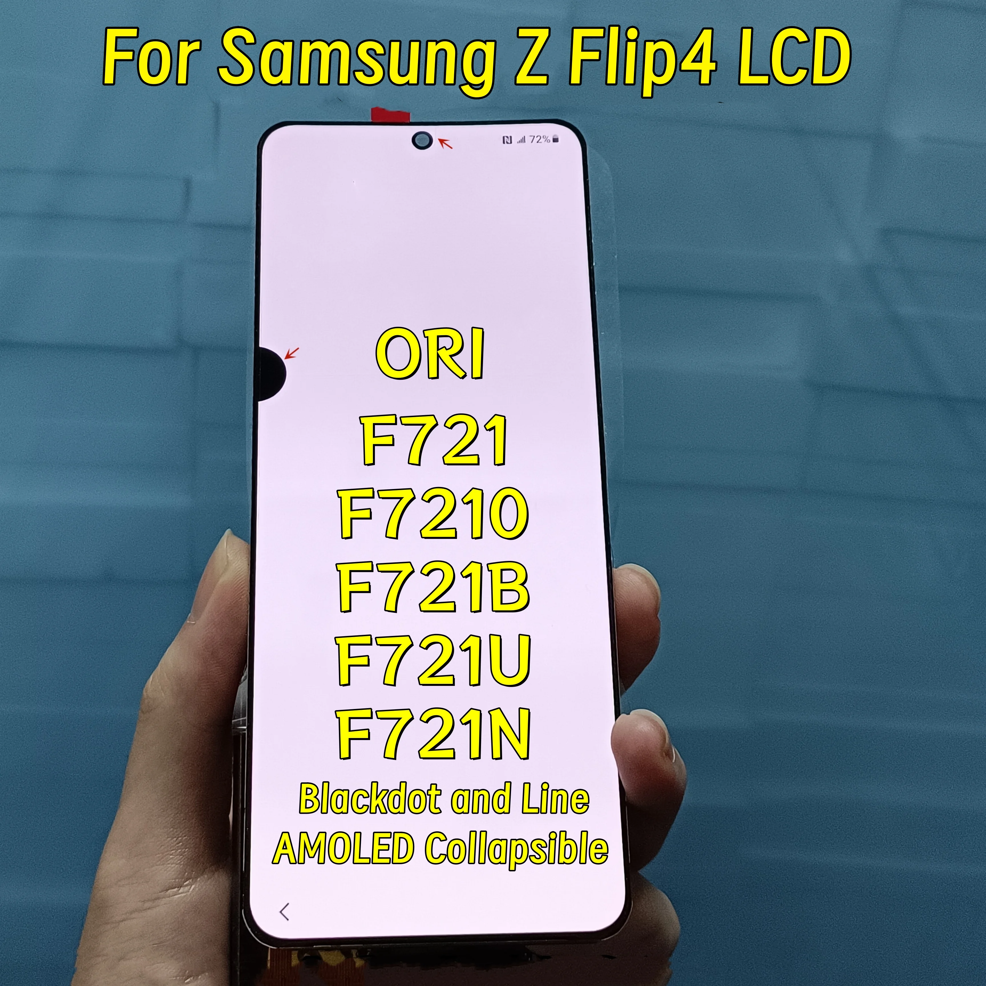 Super AMOLED Screen For Samsung Z Flip4 LCD SM-F721U F721B F721 Display ...