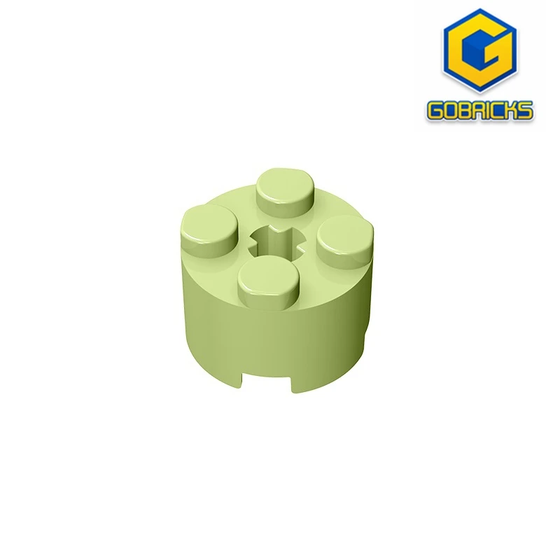 Gobricks GDS 607 BRICK 16 W. CROSS 2x2 Cylindrical tiles compatible ...