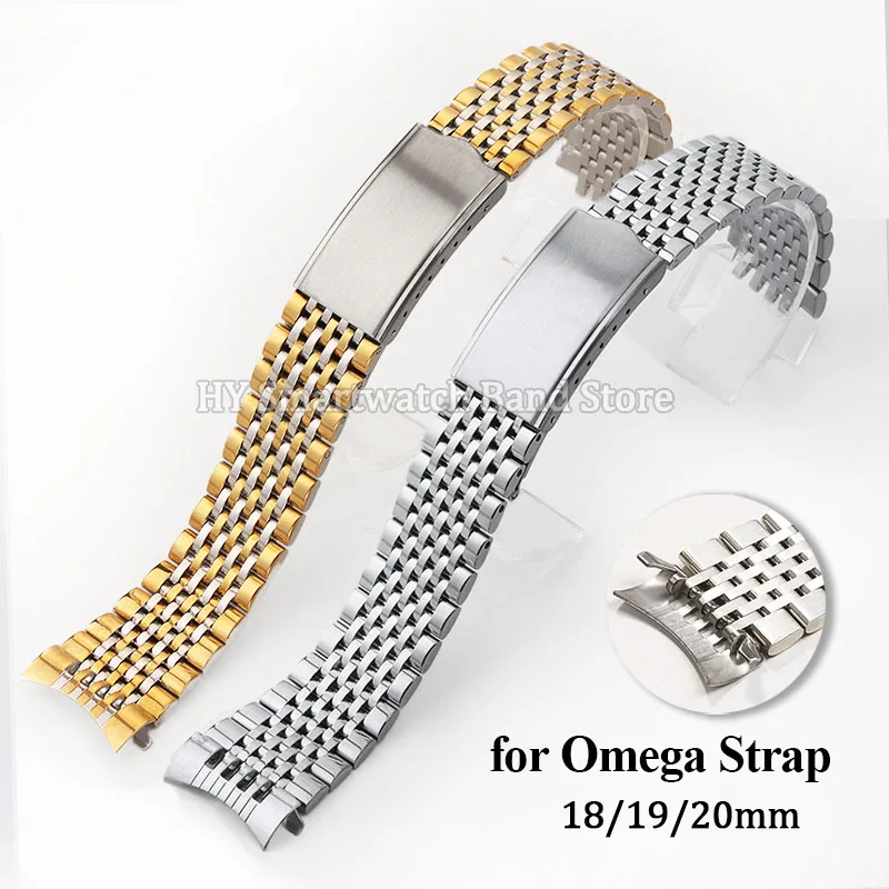 18mm-19mm-20mm-Stainless-Steel-Watch-Strap-for-Omega-Watch-Band-Ultra ...