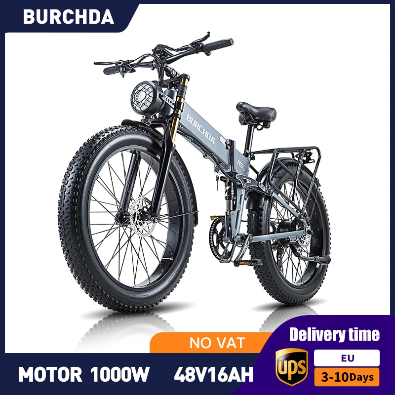BURCHDA R5 Pro Elektrische Bike Berg Moped Ebike 26 Zoll Fett Reifen ...