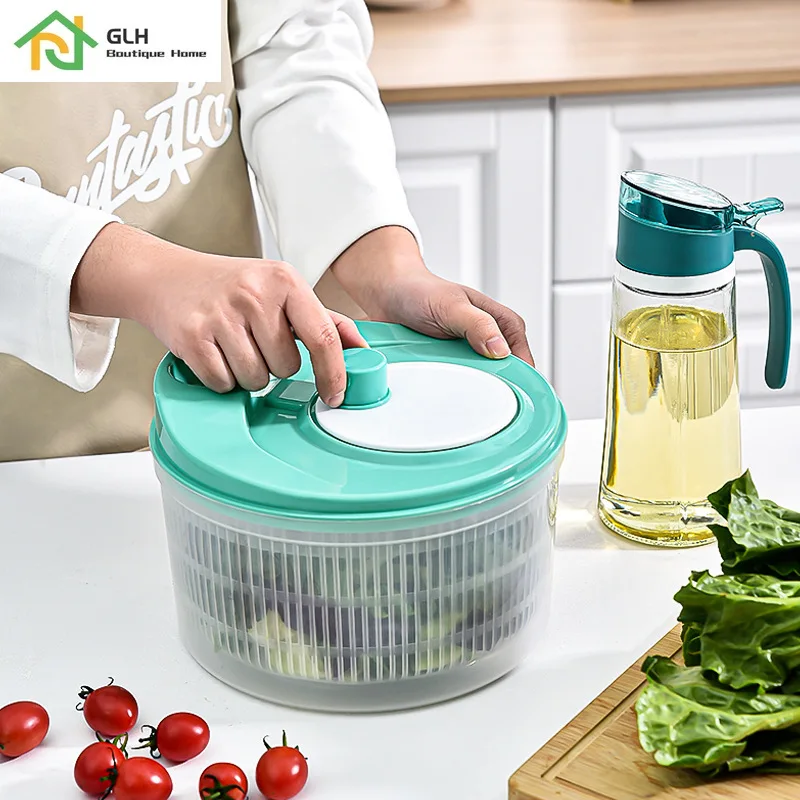 Thickened Vegetable Dehydrator Salad Spinner Kitchen Water Squeezer ...