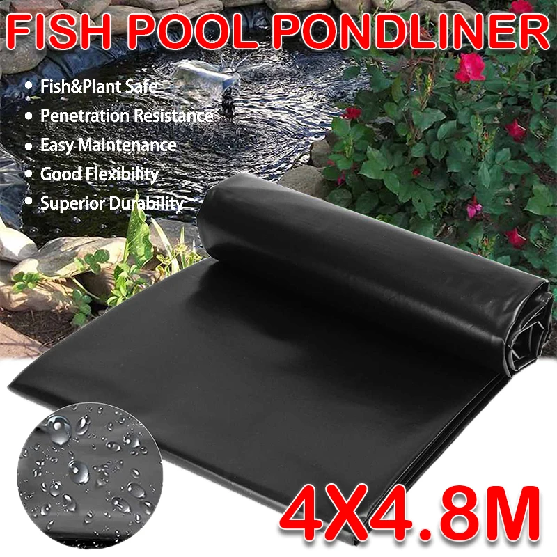 4X4-8M-HDPE-Fish-Pond-Liner-Garden-Pond-Landscaping-Pool-Reinforced ...