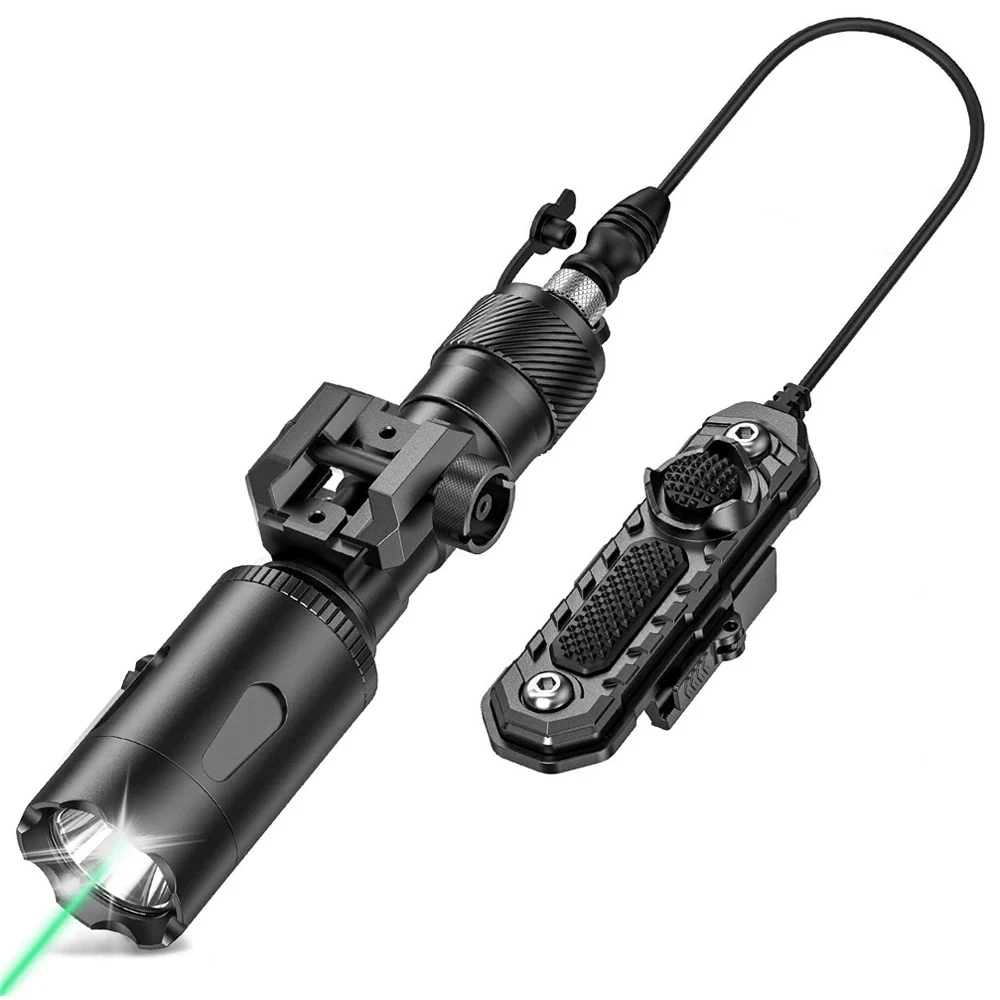 1000-Lumens-Tactical-Weapon-Gun-Light-Green-Laser-Sight-Combo-Outdoor ...