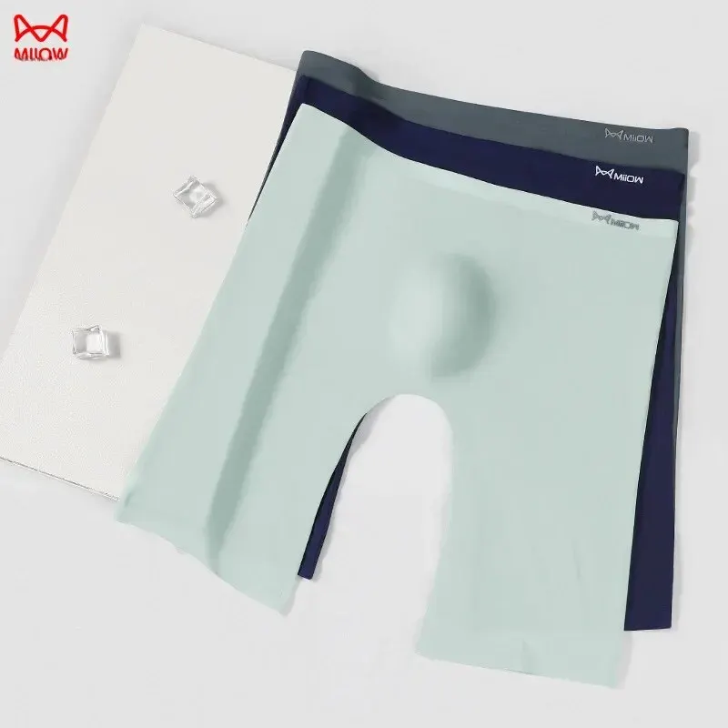 3D-Molded-Men-Underwear-Boxer-Briefs-Extended-Sports-Running-Flat ...