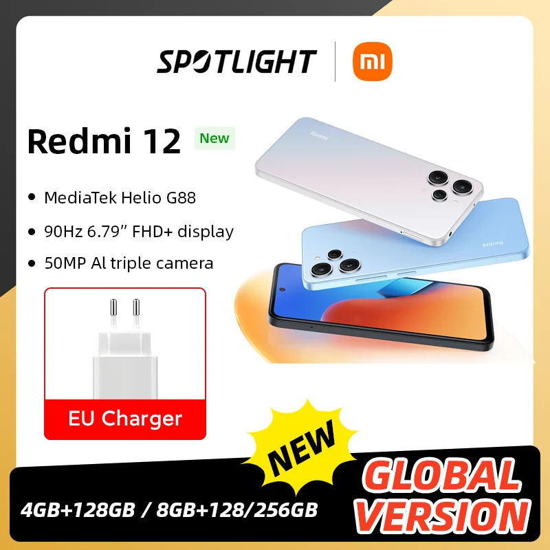 [World Premiere] Global Version Xiaomi Redmi 12 50MP AI Triple Camera ...