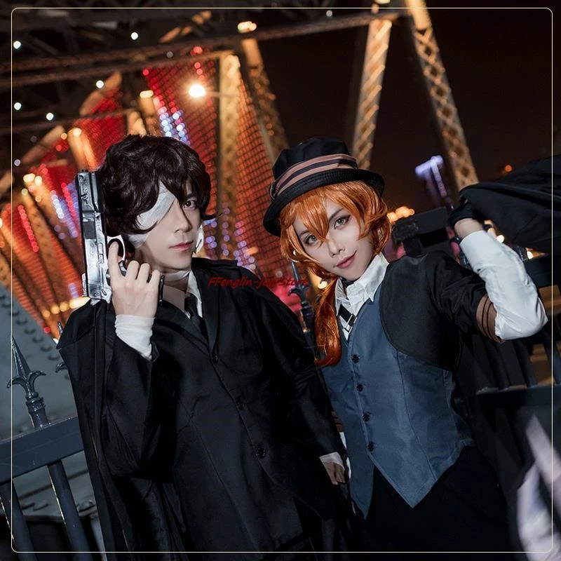 Bungo Stray Dogs Nakahara Chuuya Nakahara Cosplay Costume Wig Anime ...