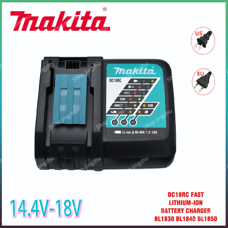 Makita-Power-Carregador-de-Bateria-3A-6A-14-4V-18V-BL1830-BL1430-BL1860-BL1890-Ferramenta ...