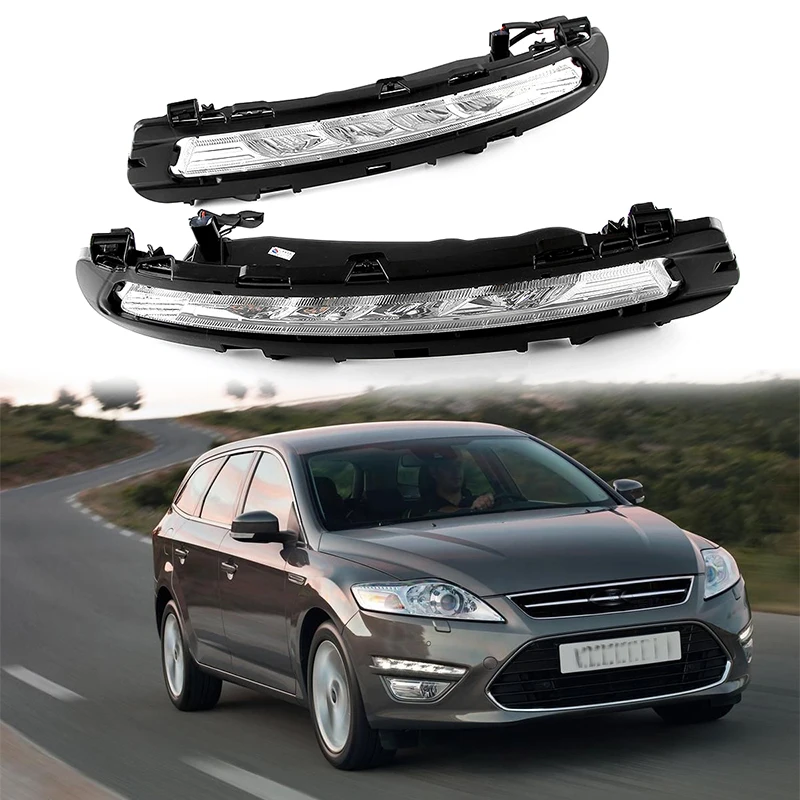 LED DRL Car Daytime Running Light Front Bumper Fog Lamps Assembly ...