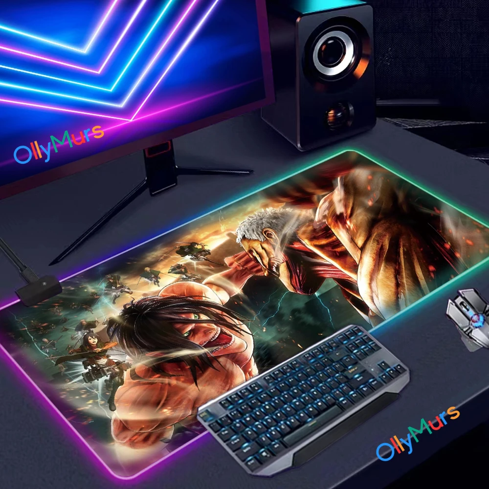 Cool-Attack-On-Titan-Mousepad-Mat-RGB-Anime-Mouse-Pad-Soft-Gamer-Gaming ...