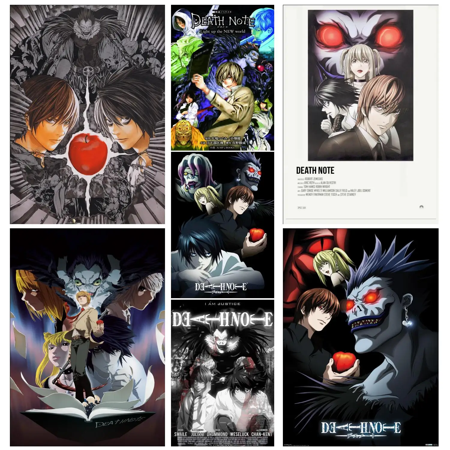 Death Note Anime Video Game Canvas Art Poster and Wall Art Picture ...