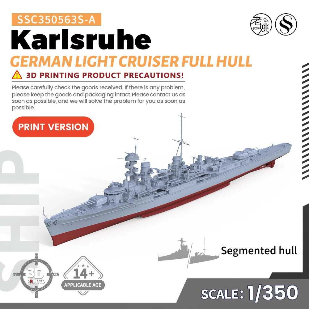 SSMODEL-SSC350563S-A-1-350-Military-Model-Kit-German-Karlsruhe-Light ...