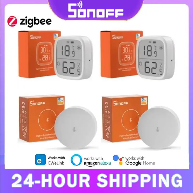 SONOFF-Sensor-de-temperatura-y-humedad-SNZB-02P-02D-Monitor-Zigbee-Kits ...