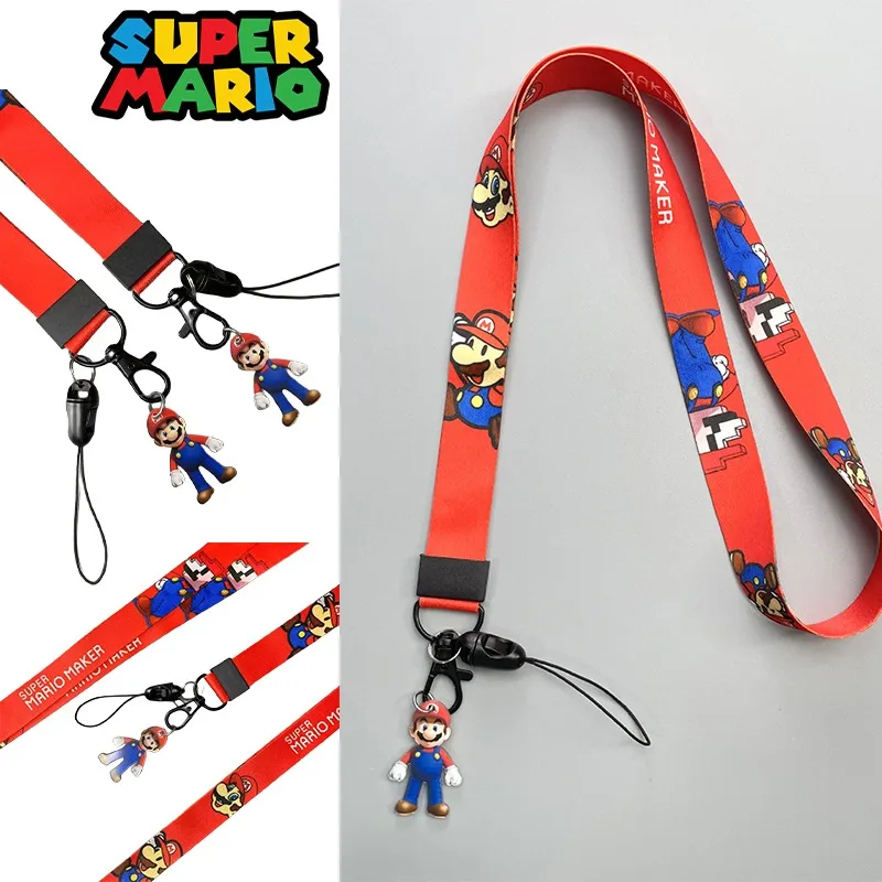 Correa-de-cuello-con-cord-n-de-Super-Mario-cuerda-de-Anime-para-tel ...