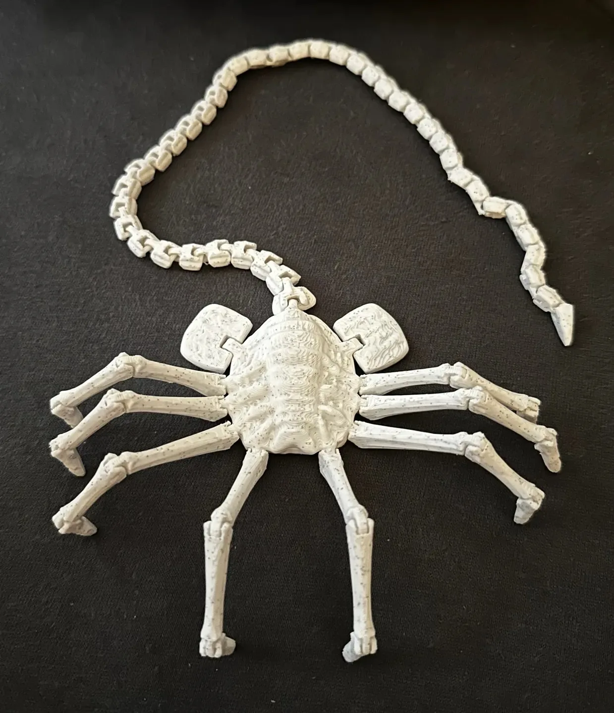 Alien-face-hugging-insect-model-with-flexible-joints-for-creative ...