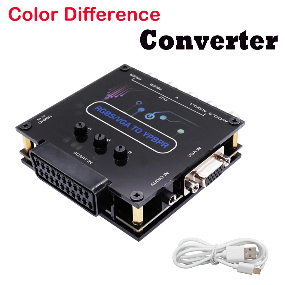 Convertidor-de-componentes-RGBS-a-Color-consola-de-juegos-RGBS-VGA ...