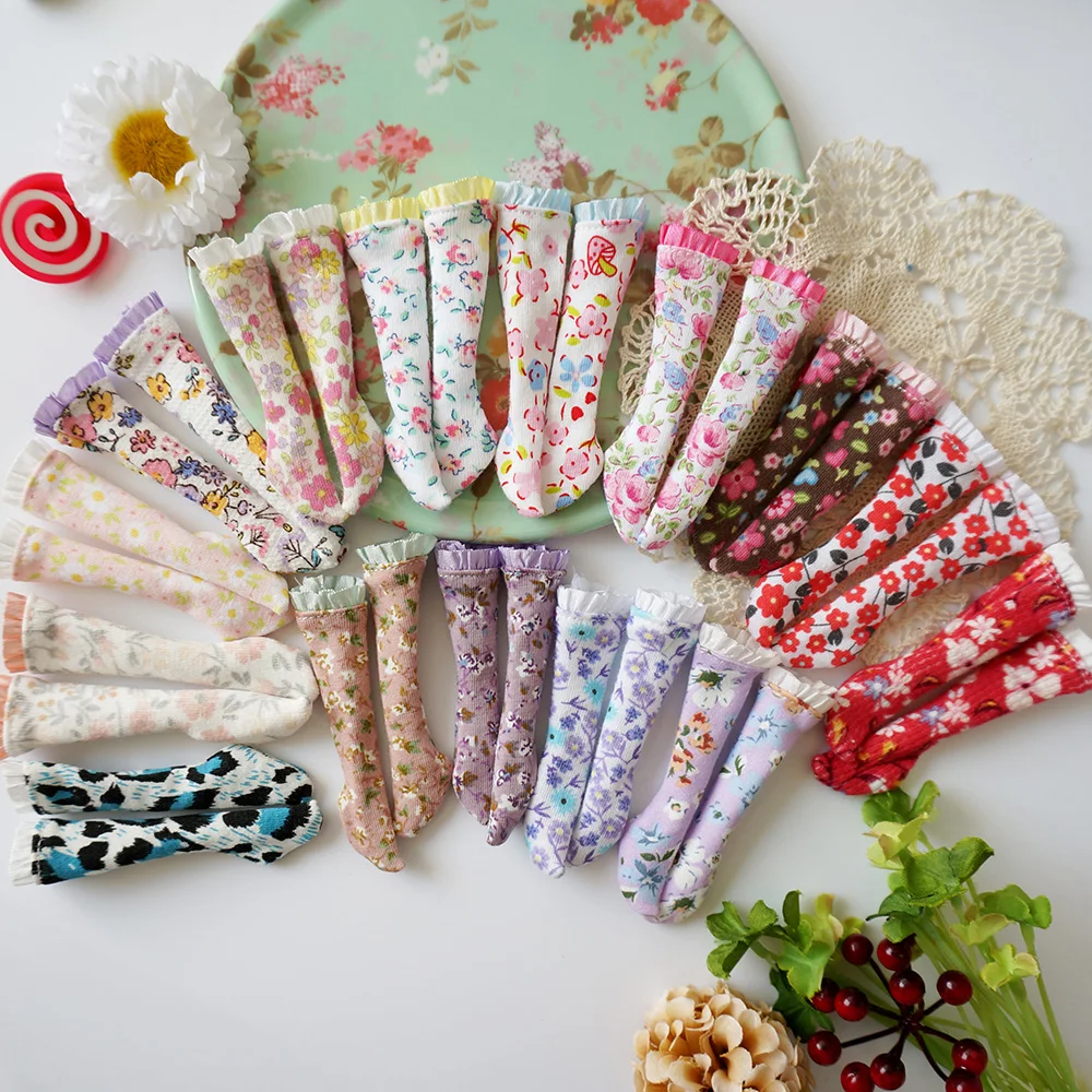 1 Pair Blyth Floral Lace Socks for blyth,azone,Momoko,OB,Licca,30cm ...