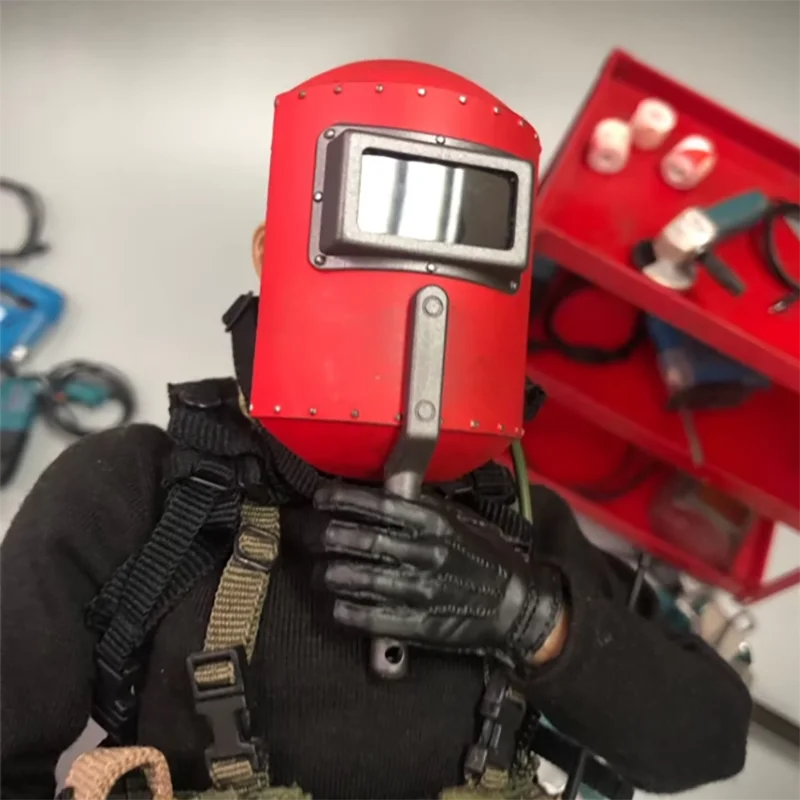 1/6 Scale Electrician Welding Mask Model 12 Inch Movable Doll Scene ...