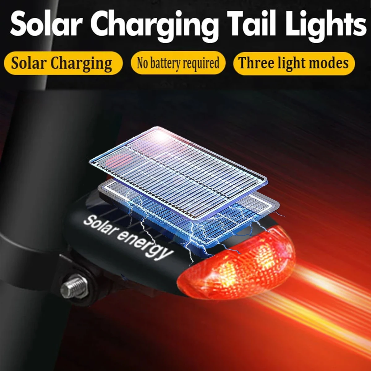 Solar-Energy-Bicycle-Taillight-Night-Safety-warning-lights-Waterproof ...