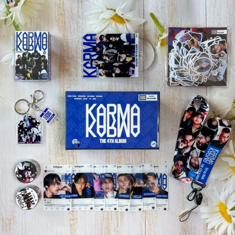 Skzoo Stray Kids Fan Gift Box with Karma Album Keychain Stickers And ...