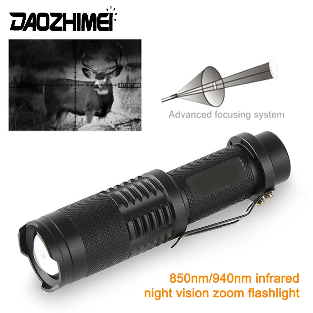 IR-850nm-940nm-Flashlight-Adjustable-Focus-Infrared-Radiation-Tactical ...