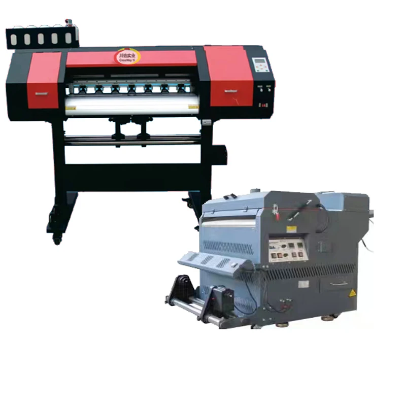 High Quality Large Format 60cm Dtf Printer With Powder Shaking Machine XP600 I3200