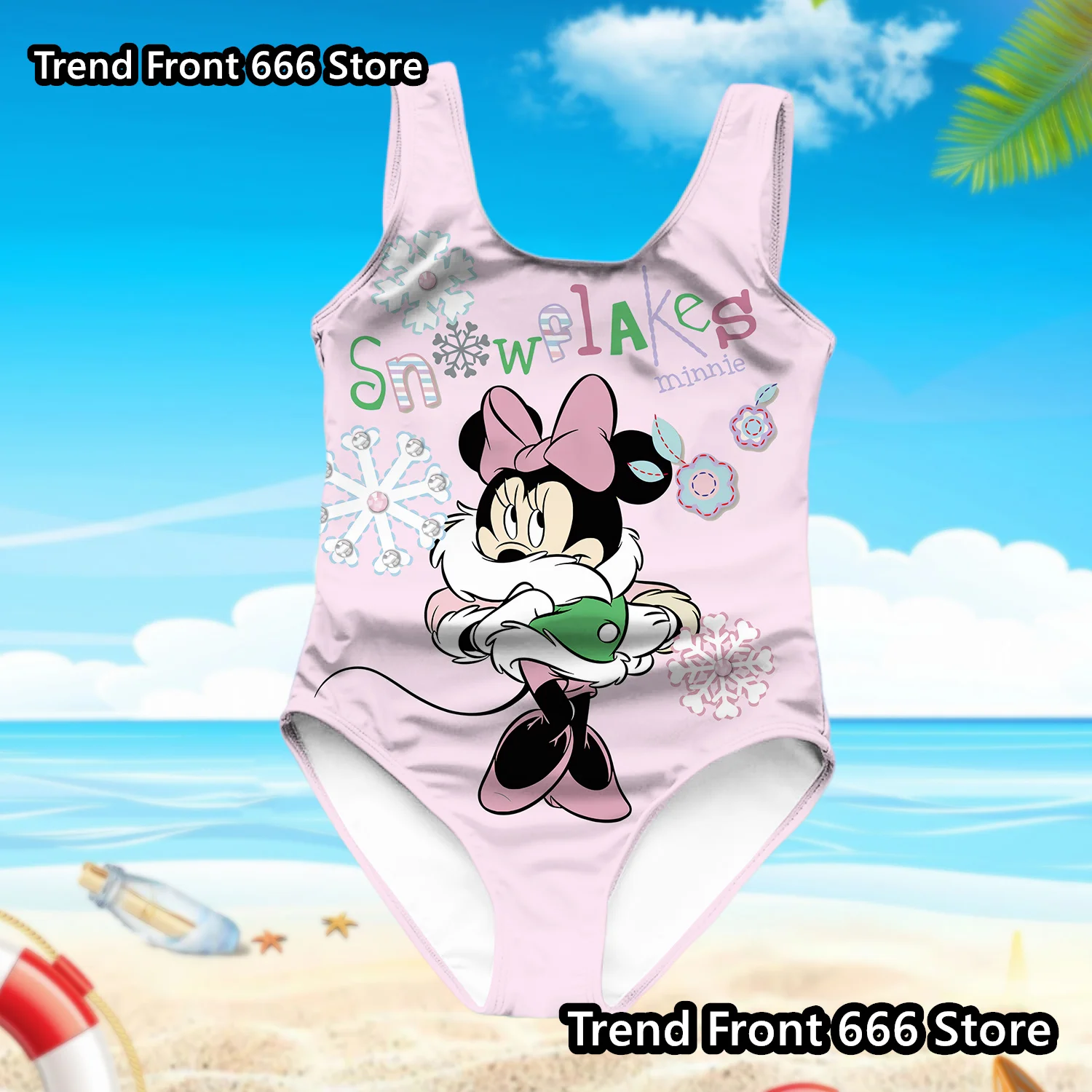 Mickey-Mouse-Summer-Girls-Swimsuit-One-Piece-Children-Swimwear-Minnie ...