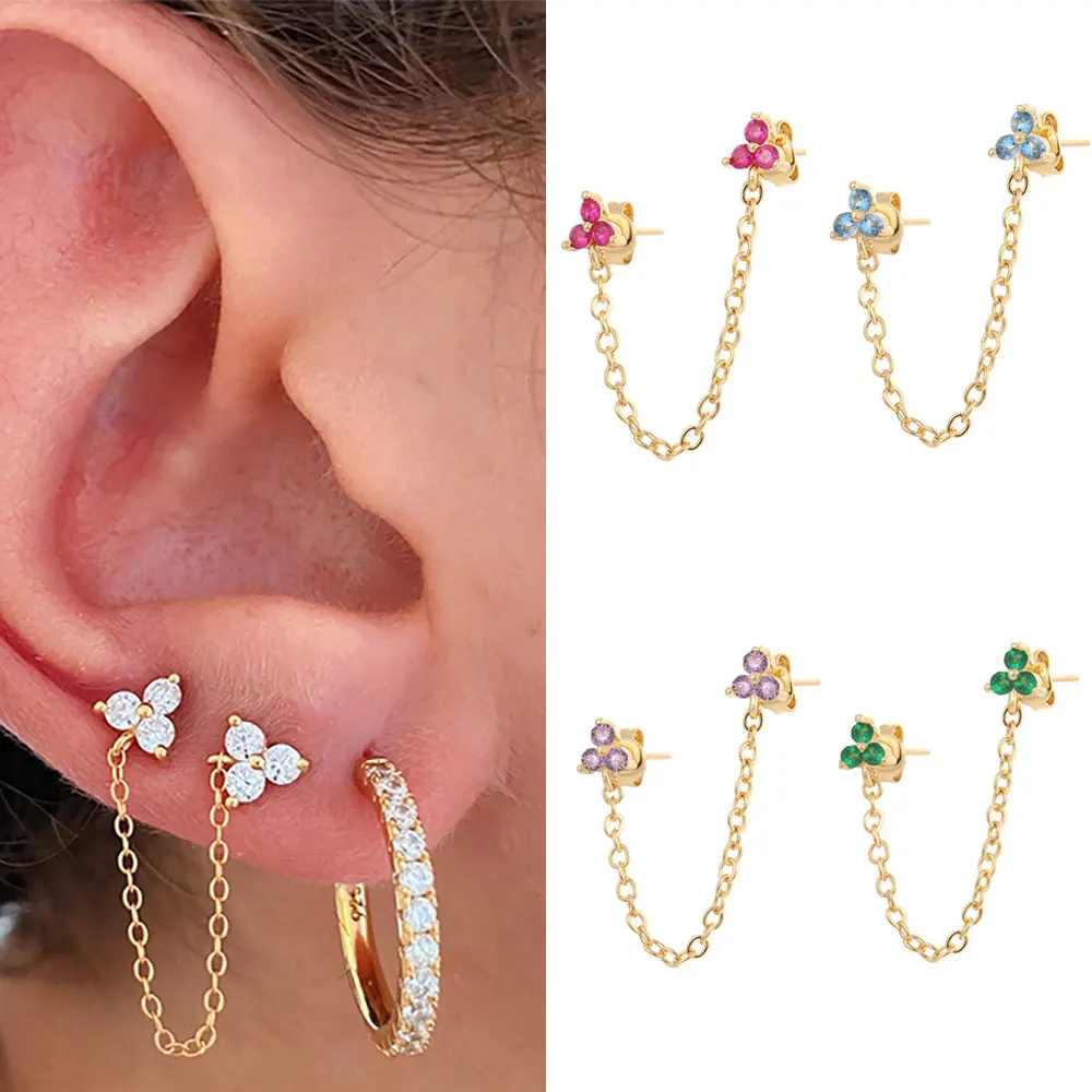 INS-Ear-Piercing-Helix-Lobe-Flower-Chain-Drop-Earrings-for-Women-Zircon ...