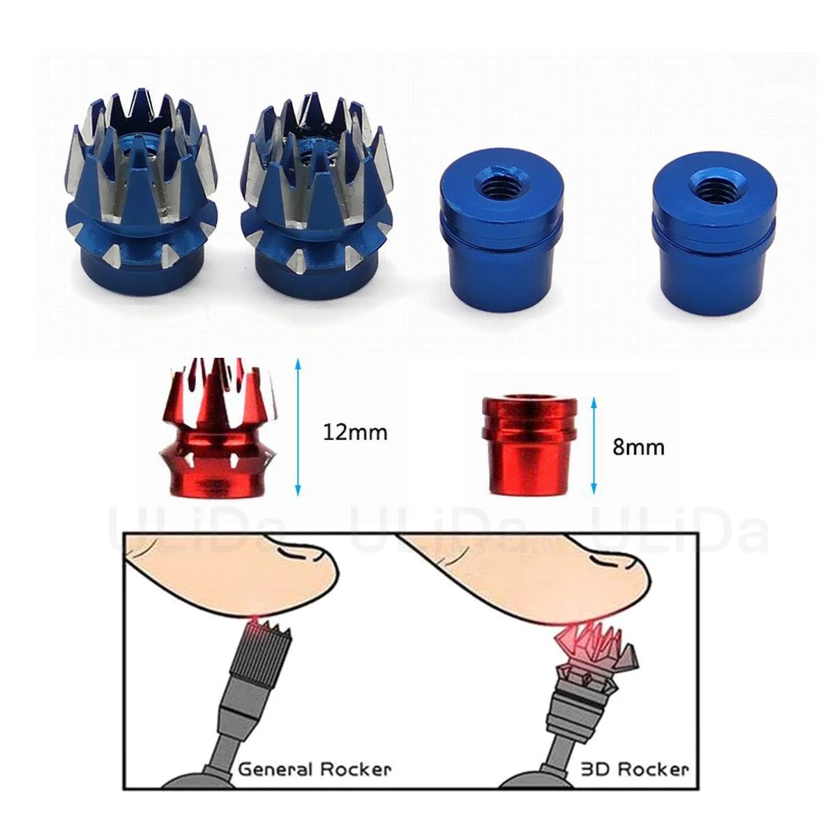 M3 M4 STP Aluminum Gimbal Thumb Stick Ends Anti-slipping Cap 3 4mm ...